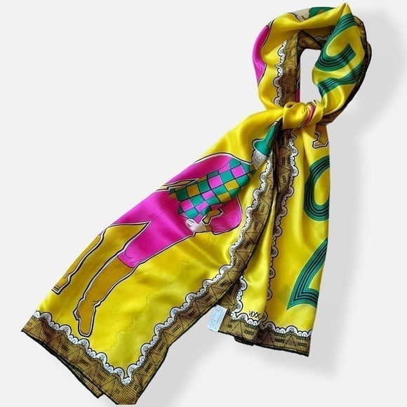 Jack & Charlie’s 21 | Accessories | Vintage 6s 2 Club Silk Oblong Scarf ...